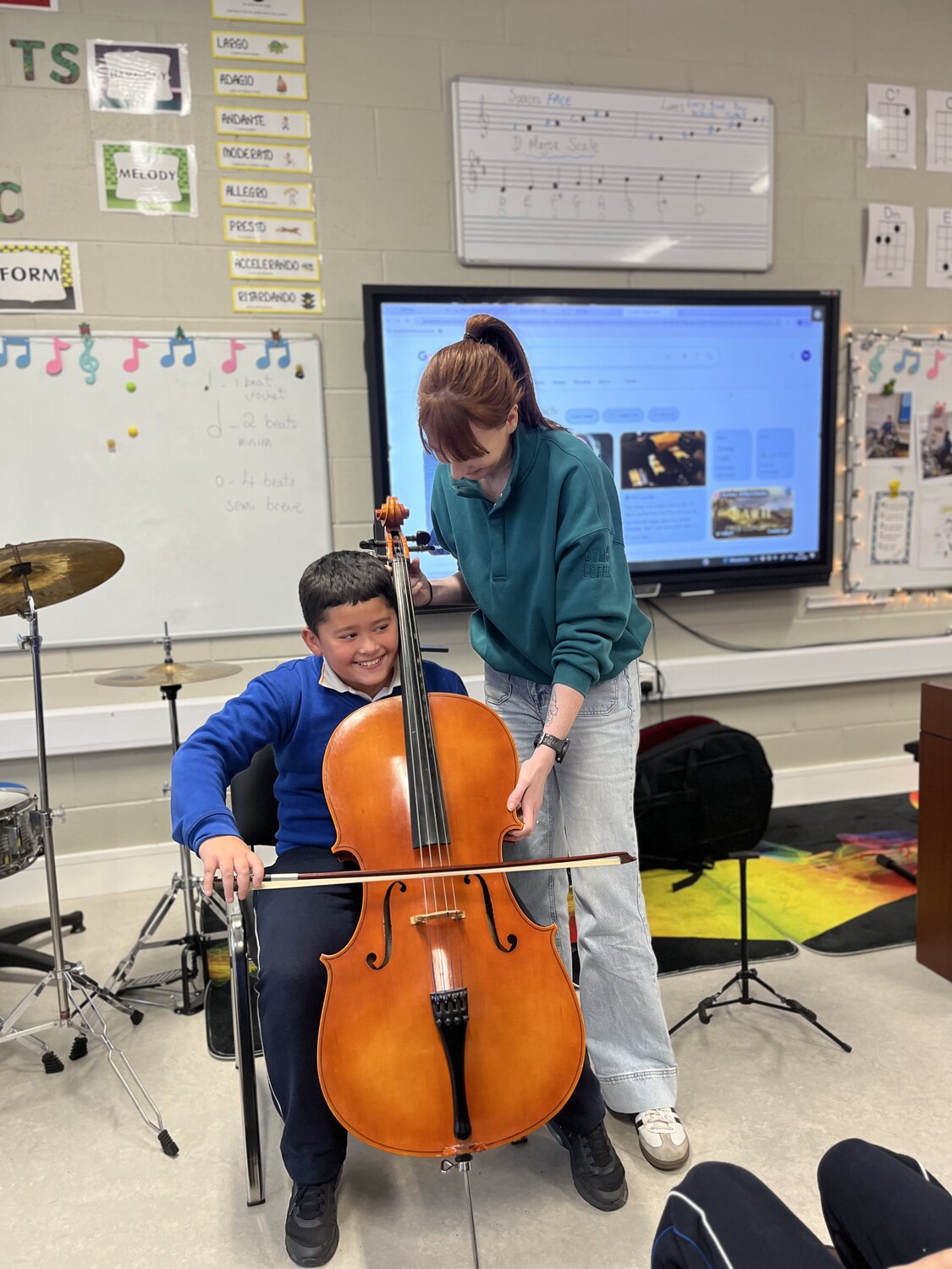 Cello Time in Music Class 🎵